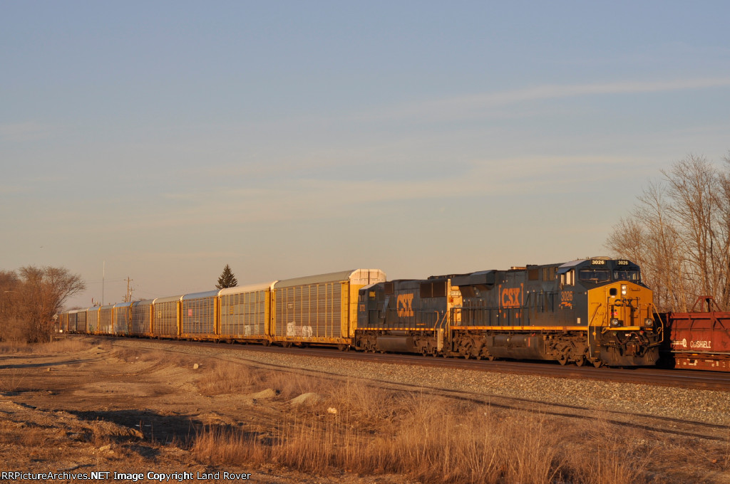CSXT 3026 On CSX Q 231 Southbound
